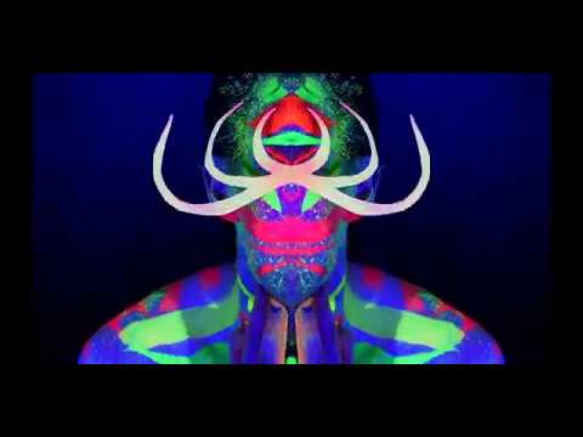 Neon Naked Life Drawing is Creative Neon Life Drawing In UV Light!